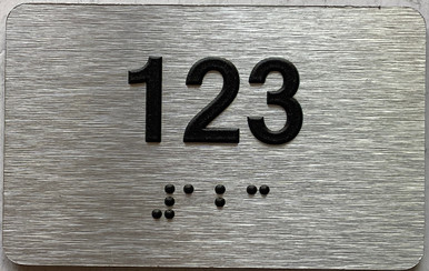 Apartment number 123 sign -Unit Number 123 sign / Suite 123 sign ...