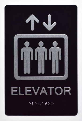 Elevator SIGN ADA-6x9 black_ref 251105 - BUILDING SIGNS