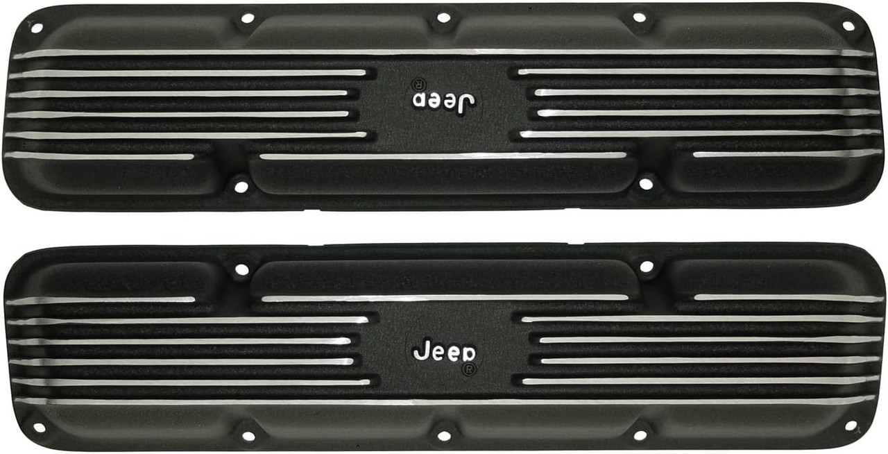 Aluminum Valve Covers AMC V8 with Jeep Logo DMC6920
