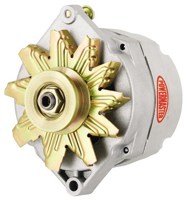 150 amp Powermaster Natural Finish Alternator 1966-1975 1" Mount 8-46141