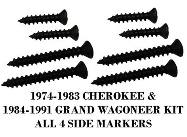 Side Marker Black Screw Kits