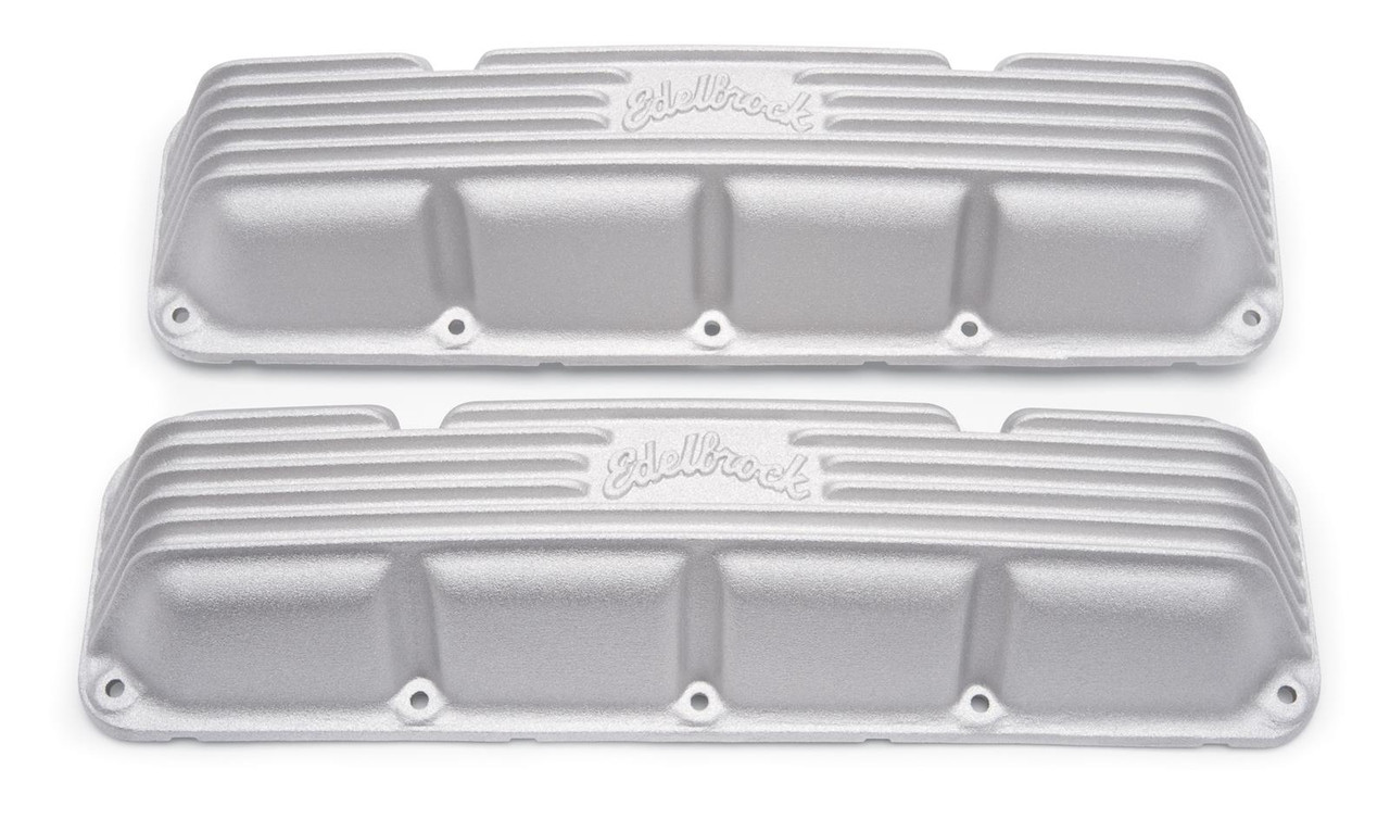 Edelbrock Finned Aluminum Valve Covers AMC V8 - BJ's Full-Size Jeep Parts