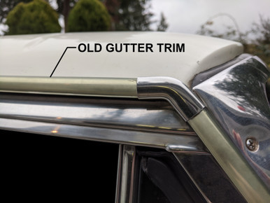 Roof Gutter Rail Chrome Trim - BJ's Full-Size Jeep Parts