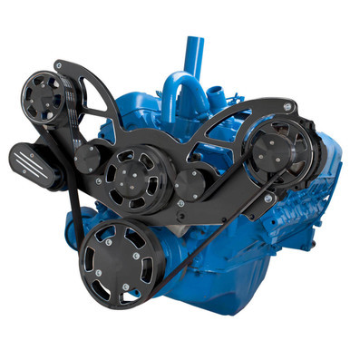 CVF Serpentine System Black Diamond - Alternator Only BD-401-WRAPTOR-ALT