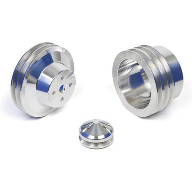 CVF Billet Aluminum Pulley Kit 2/3 Groove 1976-1991 AMCL23KIT