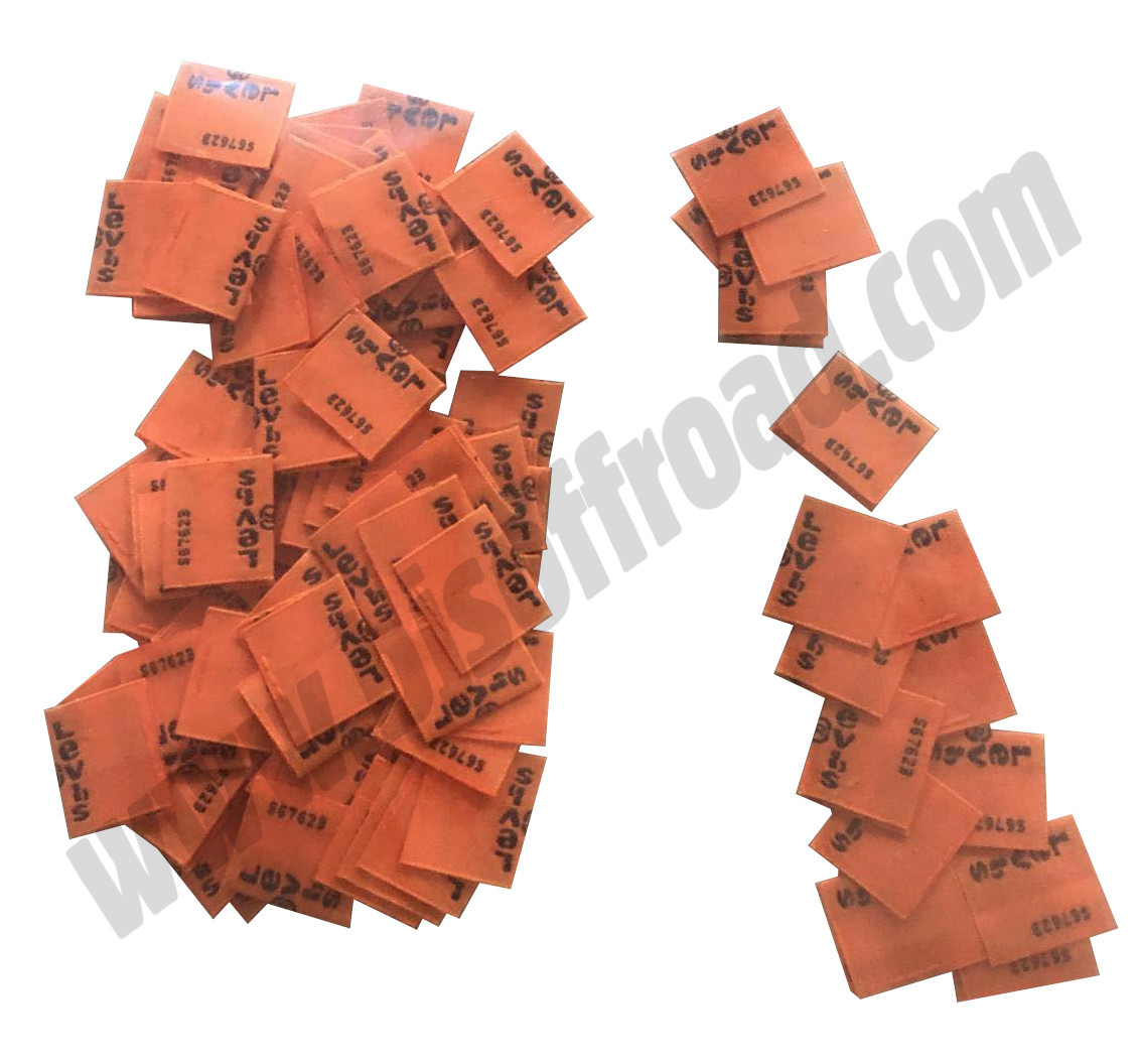 Levi's Orange Fabric Tabs