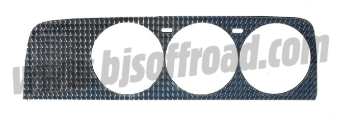 Engine Turned Gauge Cluster Overlay 1973-1985 Rectangle Turn Signals No ...