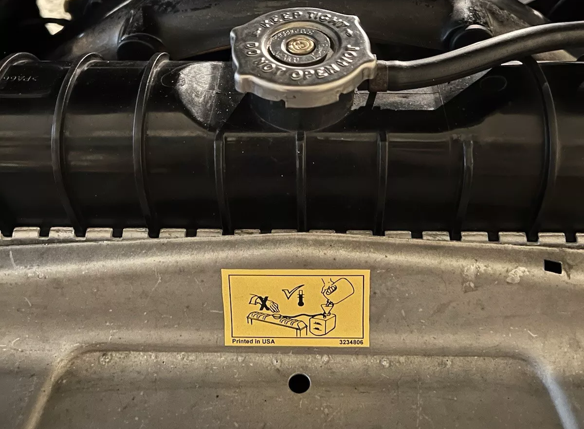 Yellow Radiator Decal