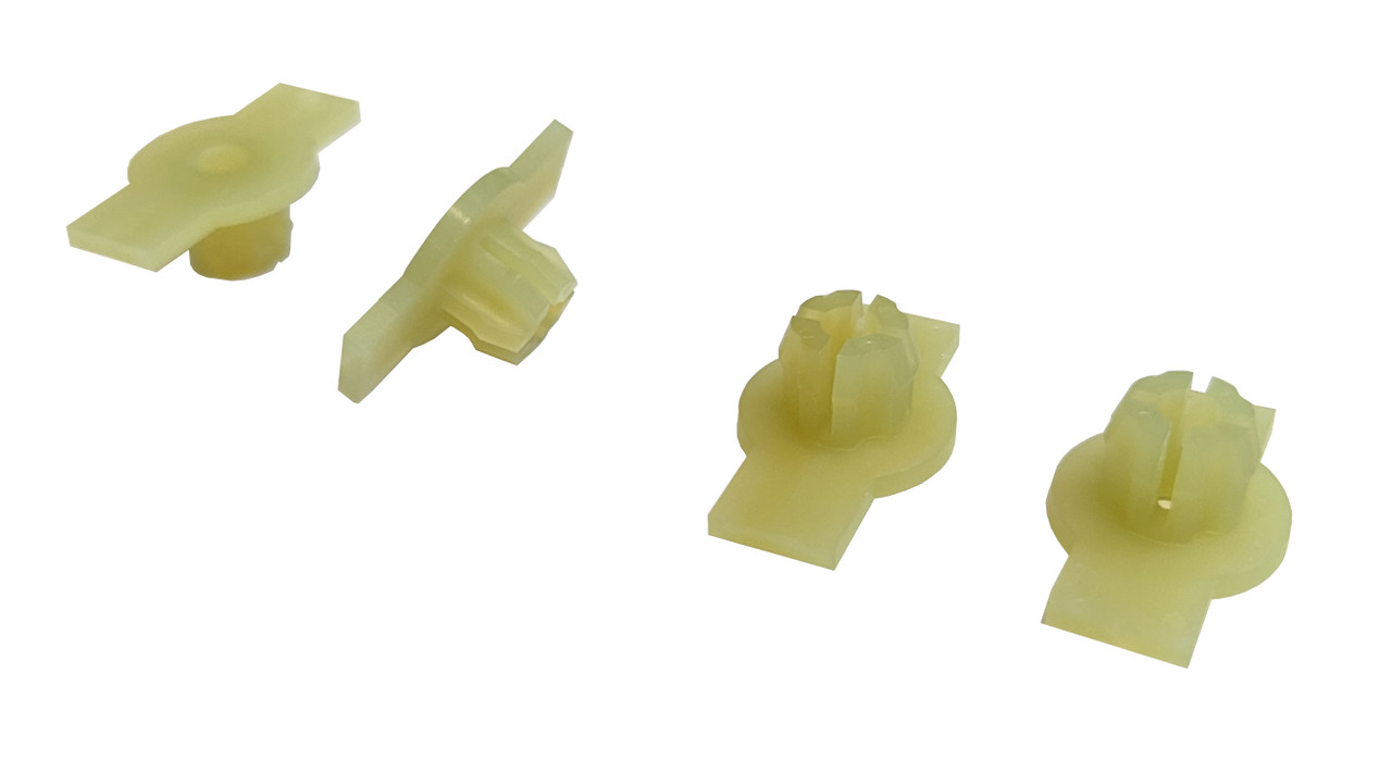 Power Window Glass Lift Bracket Grommet Mounting Set of 4