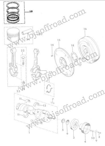 Hastings Performance Piston Rings AMC 360 - BJ's Full-Size Jeep Parts