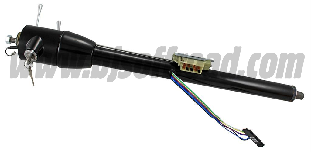 1979-1986 CJ Flaming River Floor Shift Powdercoated Steering Column ...