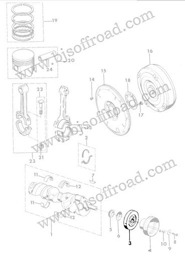 Harmonic Balancer AMC 304 V8 - BJ's Full-Size Jeep Parts