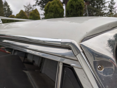 Roof Gutter Rail Chrome Trim