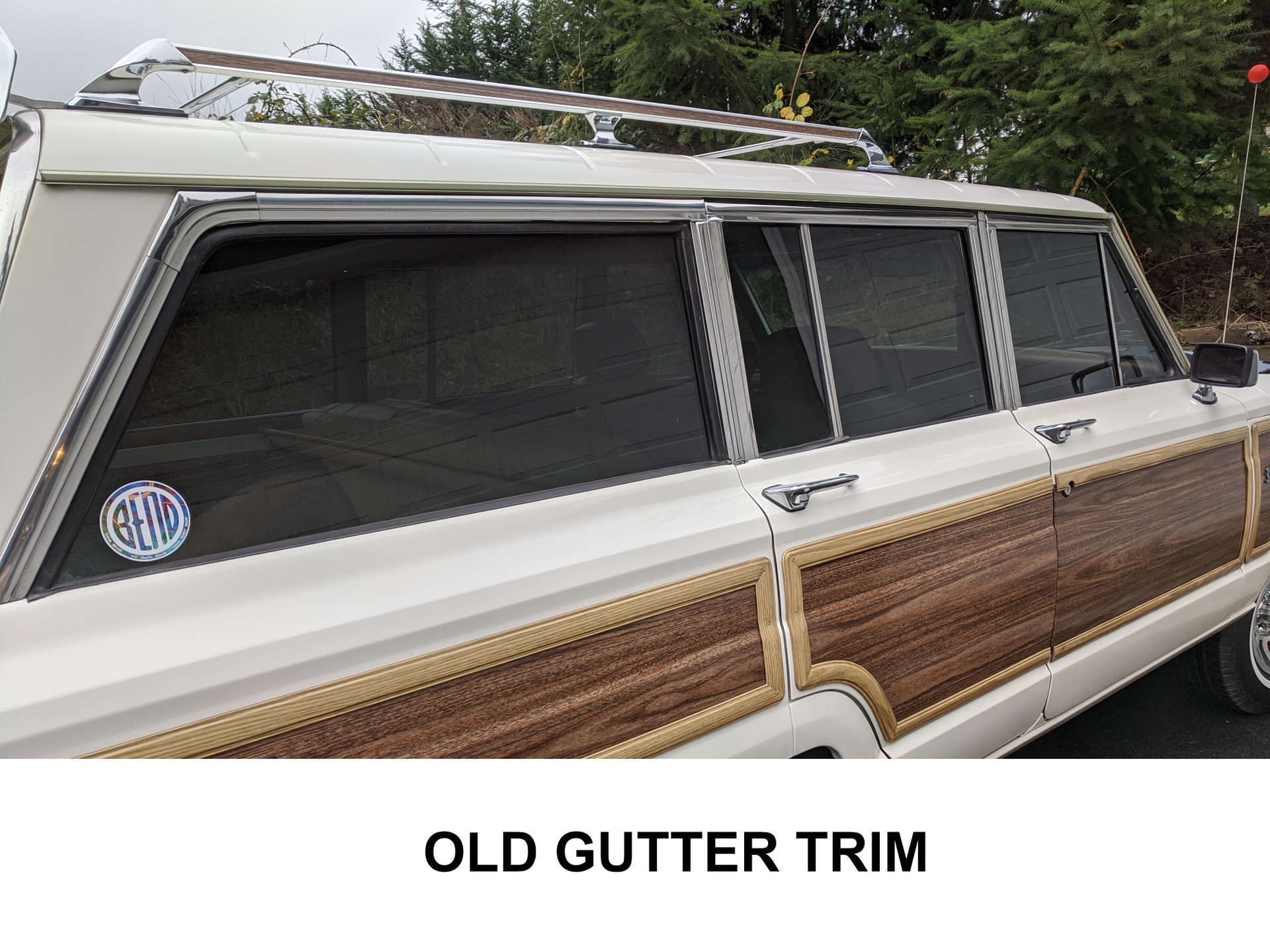 Roof Gutter Rail Chrome Trim - BJ's Full-Size Jeep Parts