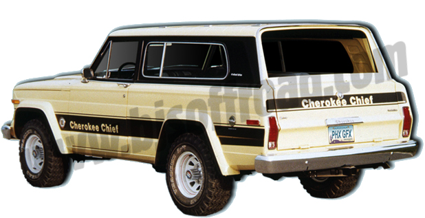 Phoenix Graphix 1979-1980 Cherokee Chief Vinyl Decal Set