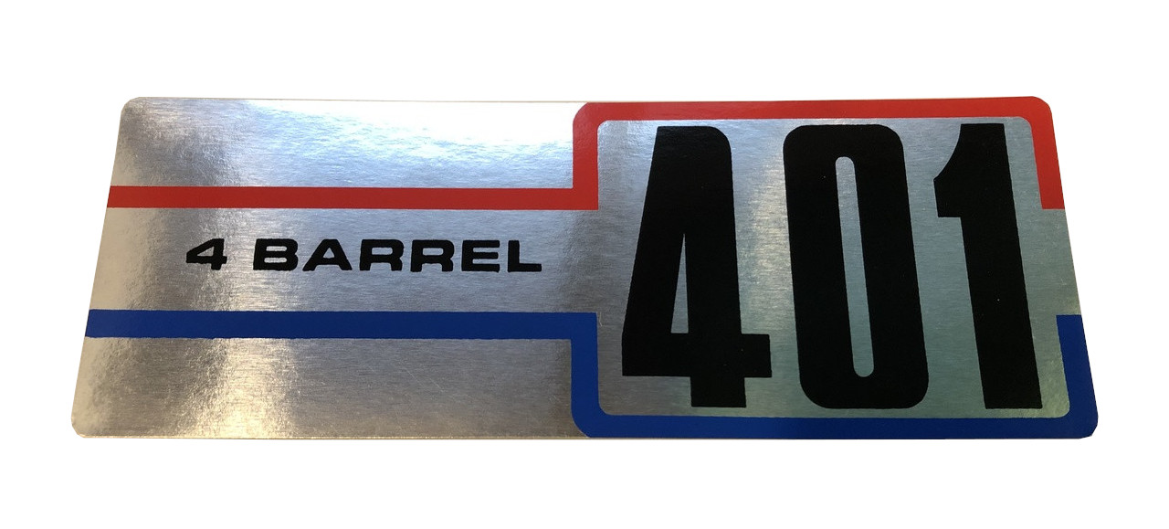 AMC 401 4-Barrel Air Cleaner Decal