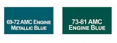 AMC Blue Engine Paint 1973-1981