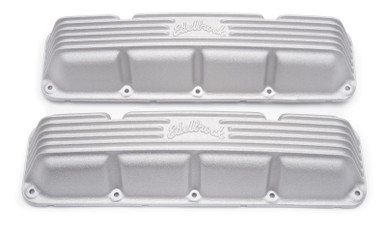 Edelbrock Finned Aluminum Valve Covers AMC V8 - BJ's Full-Size Jeep Parts