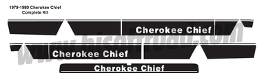 1979-1980 Cherokee Chief Decals - BJ's Full-Size Jeep Parts