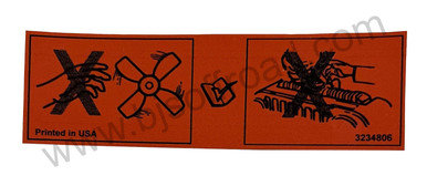 Orange Fan Decal
