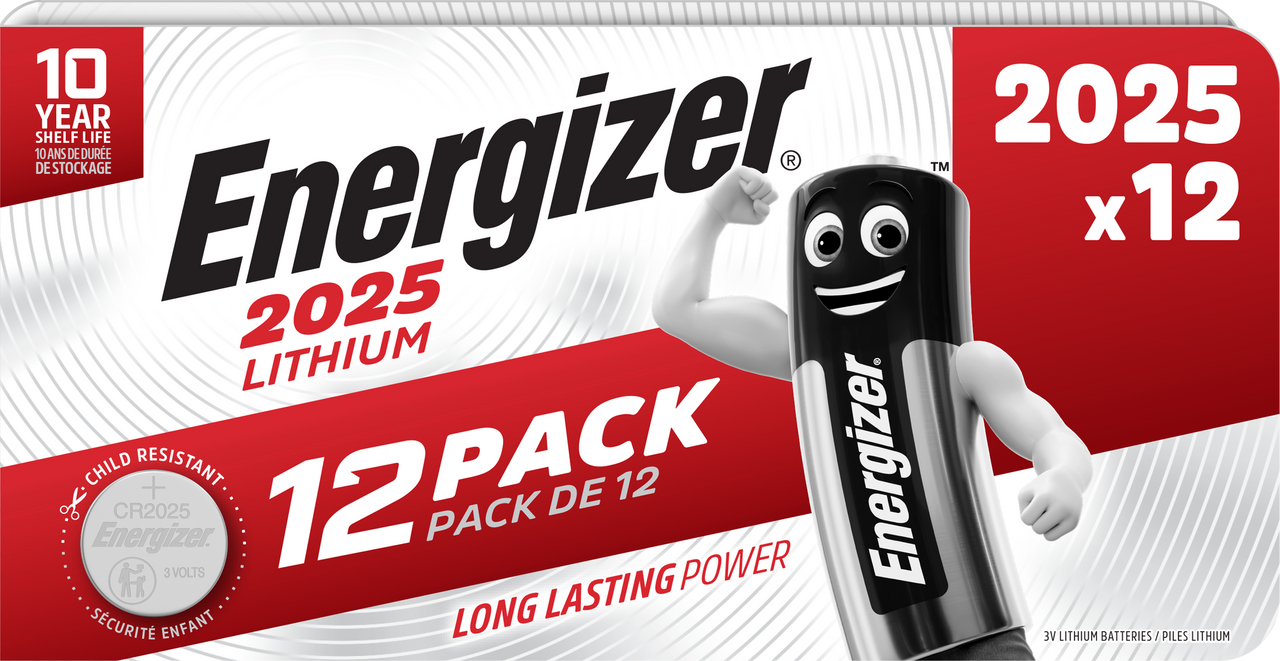 Energizer CR2025 Lithium Coin Cell Batteries | 12 Pack Energizer CR2025 Lithium Coin Cell Batteries | 12 Pack