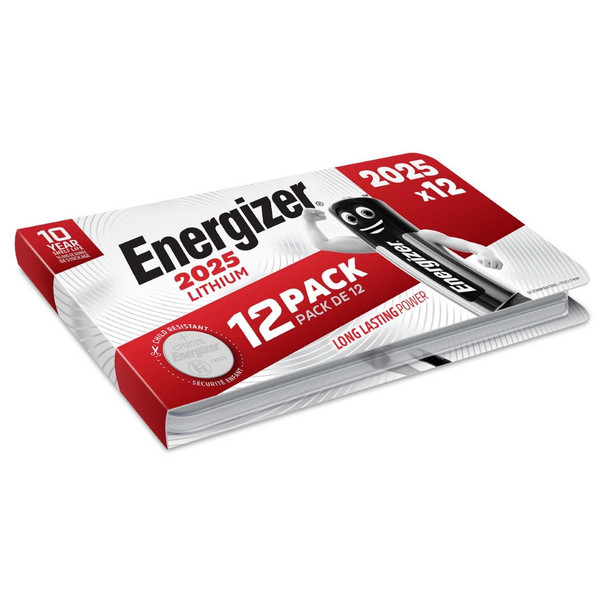 Energizer CR2025 Lithium Coin Cell Batteries | 12 Pack Energizer CR2025 Lithium Coin Cell Batteries | 12 Pack
