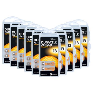Duracell Activair 13 | Orange | Easytab Hearing Aid Batteries