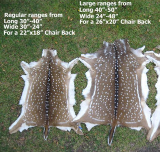 Axis Deer Hides Furniture Grade and Throw Grade