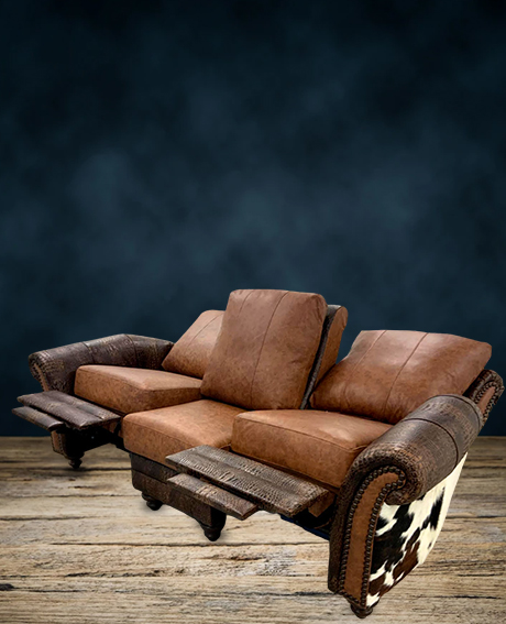 Rustic Cowhide Furniture