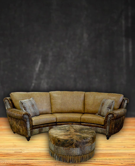 Rustic Cowhide Furniture
