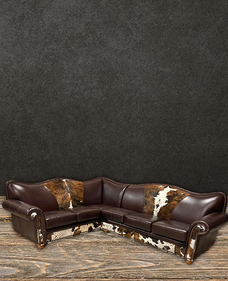 Rustic Cowhide Furniture