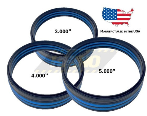 Custom Hoist Repack Kit, 3 Stages, Vee Set & Wiper