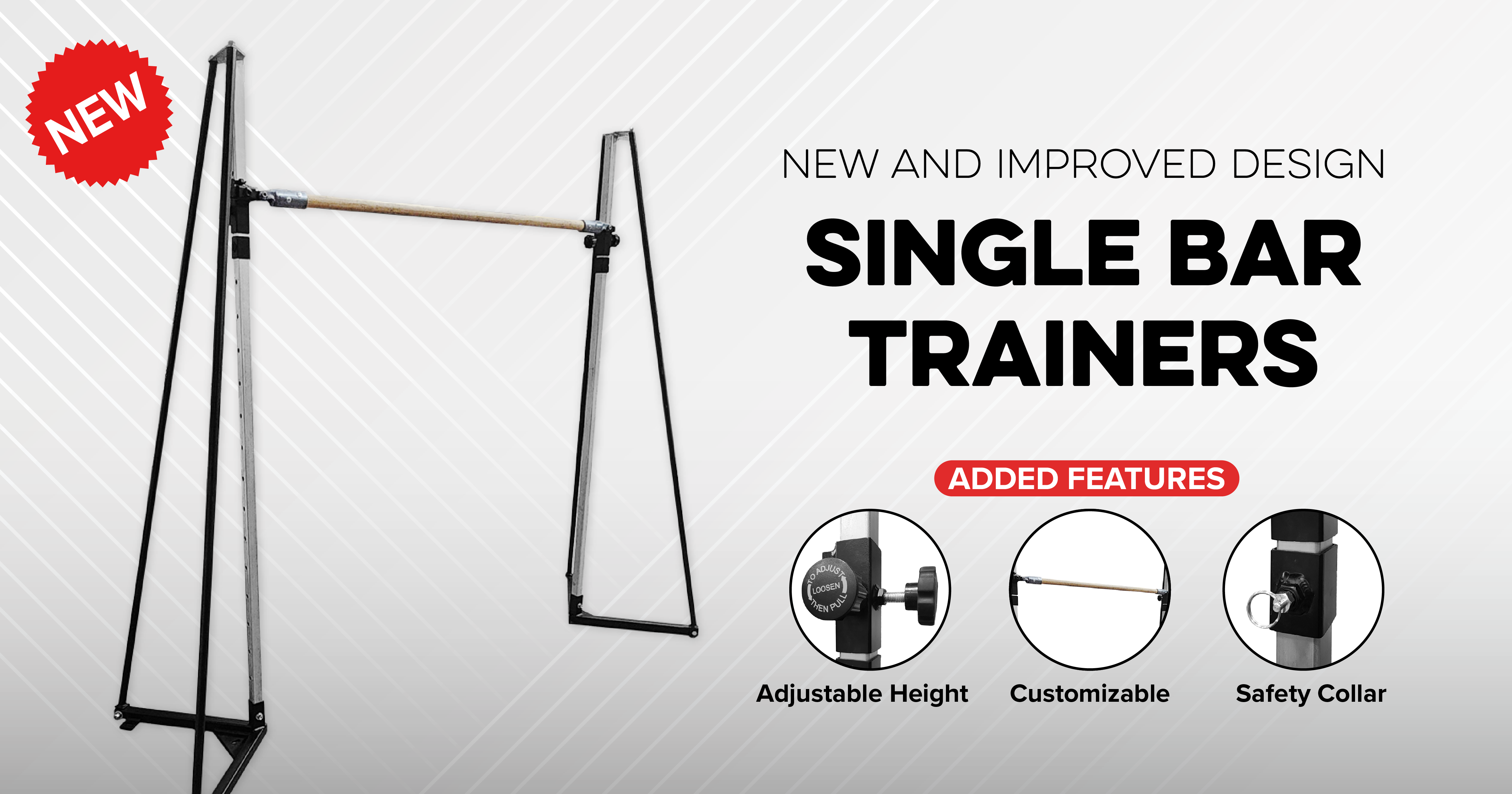 New DGS Bolt-Down Single Bar Trainer and Bolt-Down Quad Bars - DGS Ninja