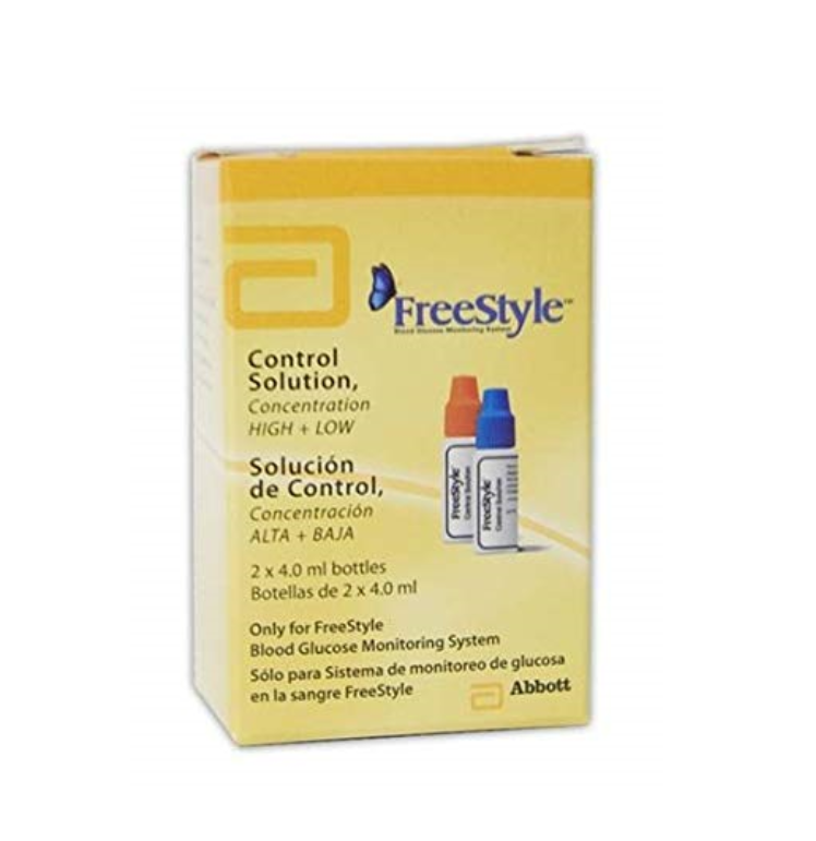 ABBOTT FreeStyle High/Low Flow Control Solution For GLucose Care