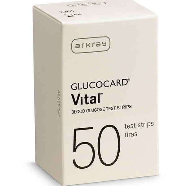 Arkray Glucocard Vital Meter with Vital 50 Test Strips, Lancing Device ...