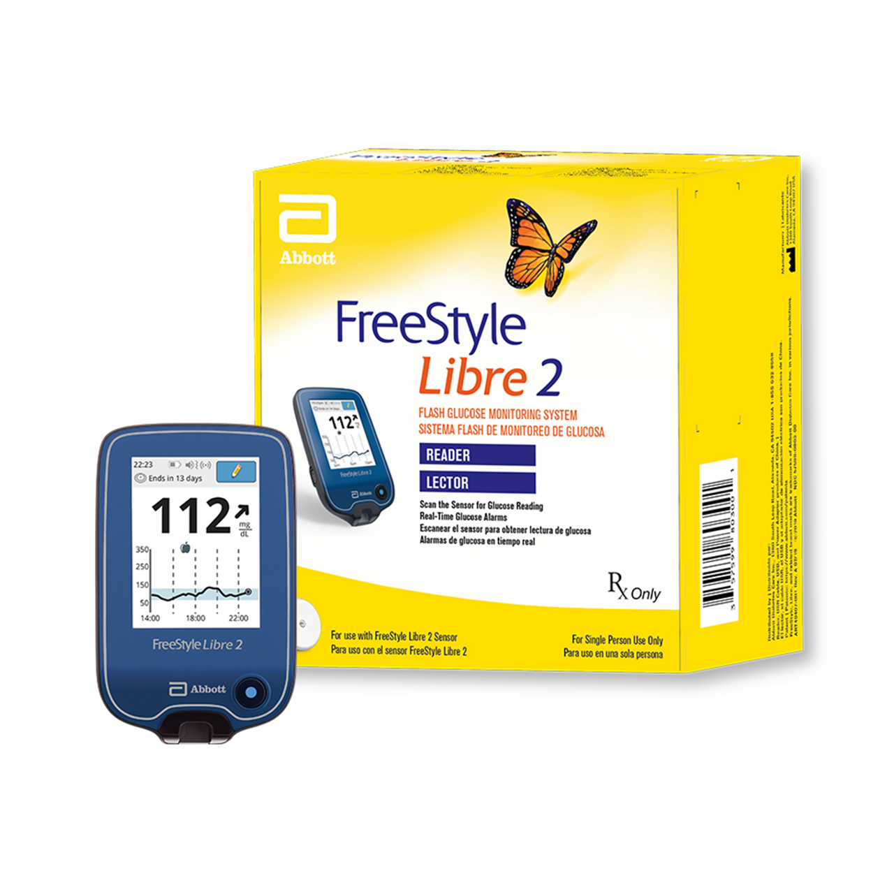 FreeStyle Libre 2 Sensors Reader With 2 Sensor Starter Kit 28 Day freestyle-libre-2-sensors-reader-with-2-sensor-starter-kit-28-day