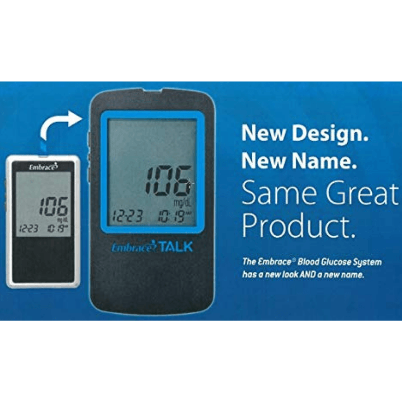 Embrace No-Code Talking Blood Glucose Meter Only