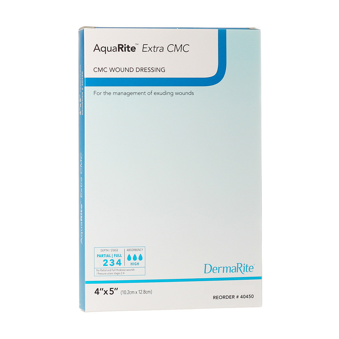 Aquarite Extra Cmc Hydrofiber Wound Dressing, 4" X 5" - Diabetic Corner