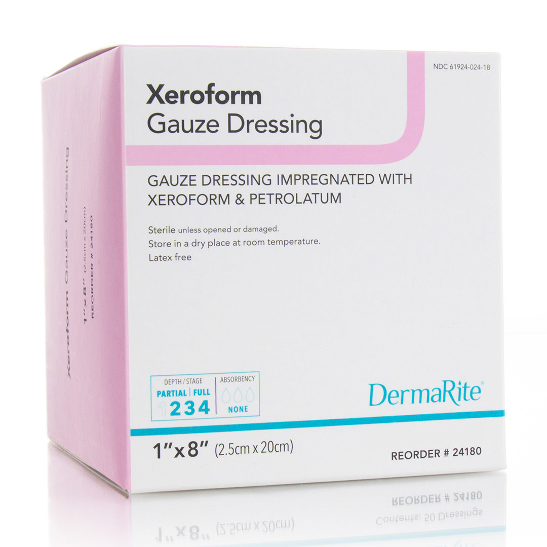 Xeroform Gauze Dressing, 1" X 8" - Diabetic Corner