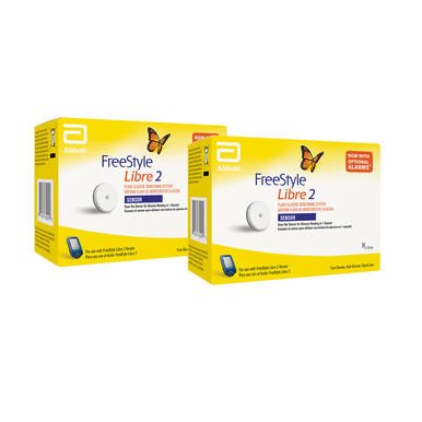FreeStyle Libre 2 Sensors [ 2 Pack ] 28 day sensor Continuous Glucose ...