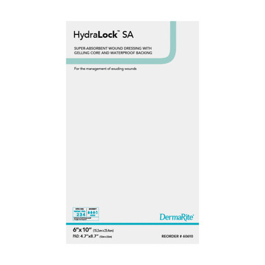 Hydralock Sa Superabsorbent Dressing, 6" X 10" - Diabetic Corner
