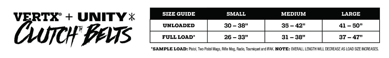 Vertx Unity Clutch Belt | Black - Frontline Safety Australia