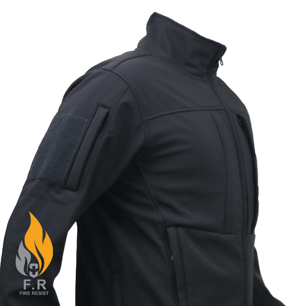 CPX Tactical Soft Shell Jacket FR Black - Frontline Safety Australia
