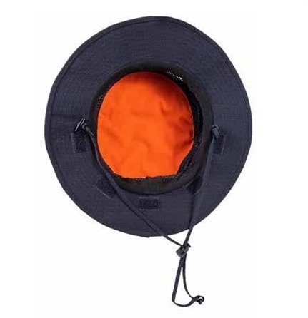 Frontline Rescue Boonie Hat Navy/Orange - Frontline Safety Australia