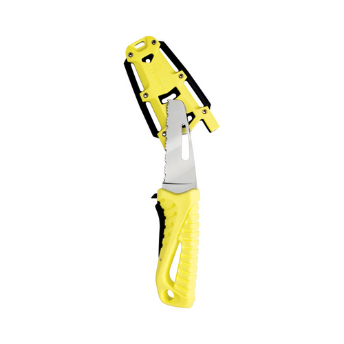 Offshore Rescue Knife - Fixed Blade - Fluro Yellow - Frontline Safety ...
