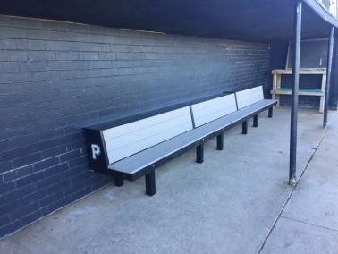Eagle Dugout Players Bench - MLB-Style, Two-Tiered