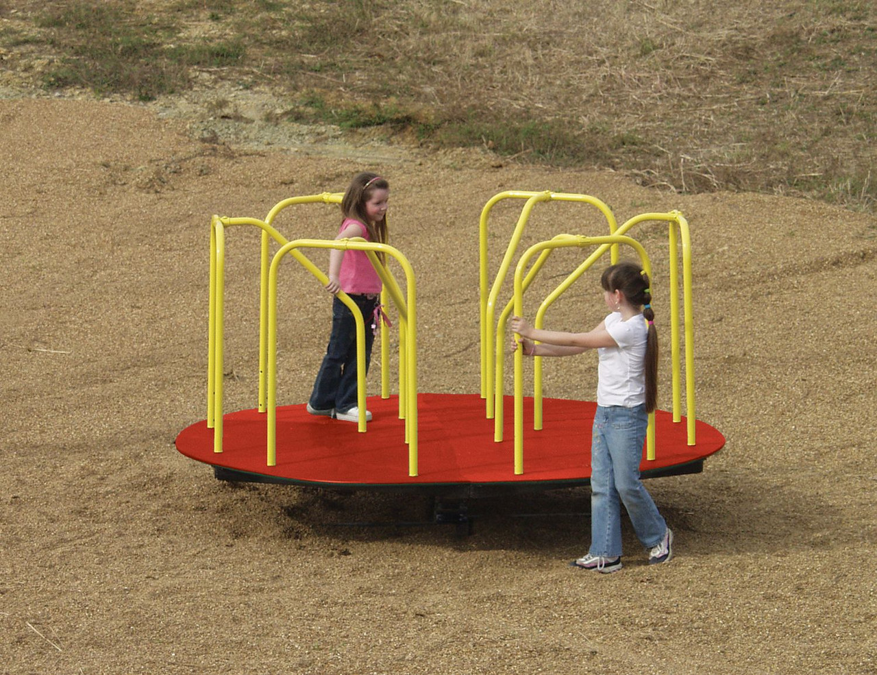 Round Merry Go Round - 6 Foot Diameter - AchillionSports