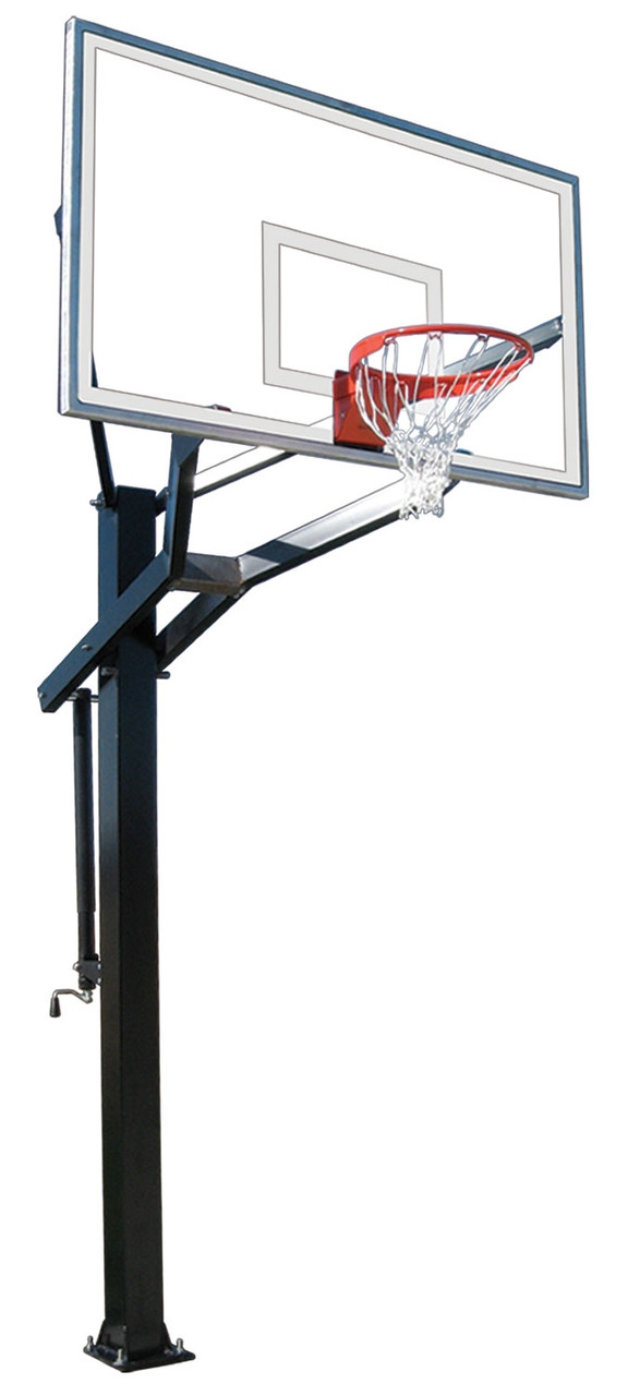 First Team Powerhouse 672 Inground Adjustable Hoop - AchillionSports