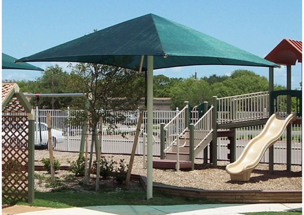 Square Single Column Shade - 8'H Entrance - AchillionSports