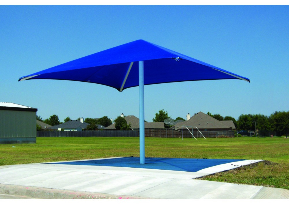 Square Single Column Shade - 8'H Entrance - AchillionSports